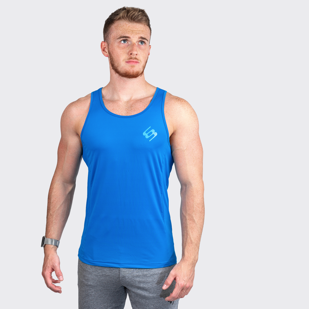 Marine Blue Men's Gym Vest | Betty Swollox – BettySwollox